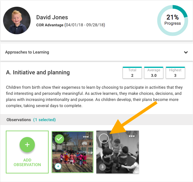 Managing Observations in COR Advantage Assessment – Kaymbu Help Center