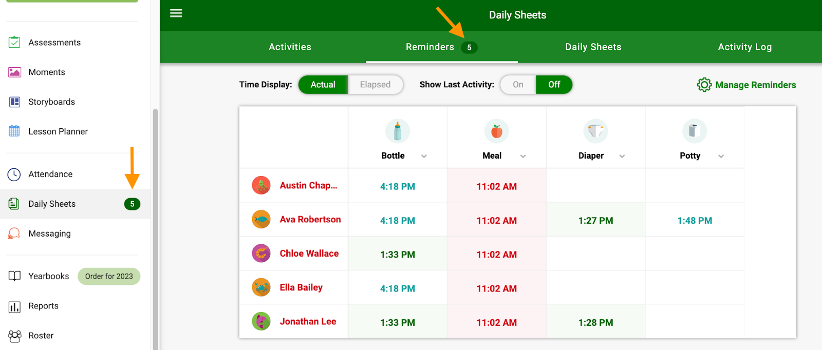 Reminders Overview – Kaymbu Help Center
